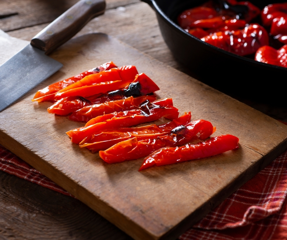 How To Make Roasted Red Peppers - Food And Mood Creations
