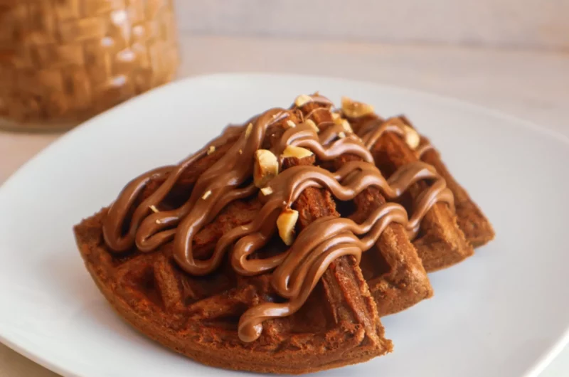 The Ultimate Gluten-Free Chocolate Hazelnut Waffles - Food And Mood ...