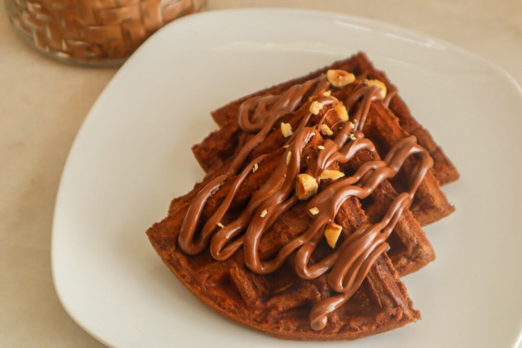 The Ultimate Gluten-Free Chocolate Hazelnut Waffles - Food And Mood ...