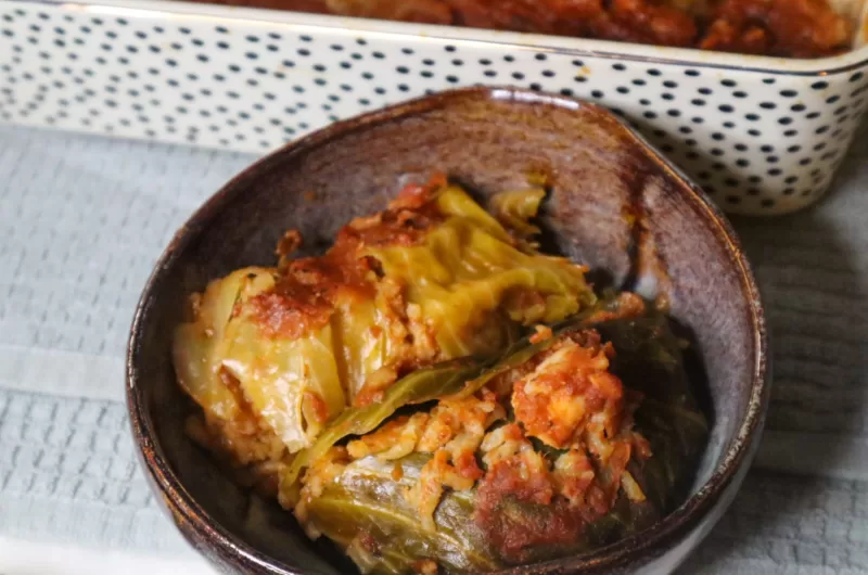 Stuffed Seafood Cabbage Rolls - Food And Mood Creations