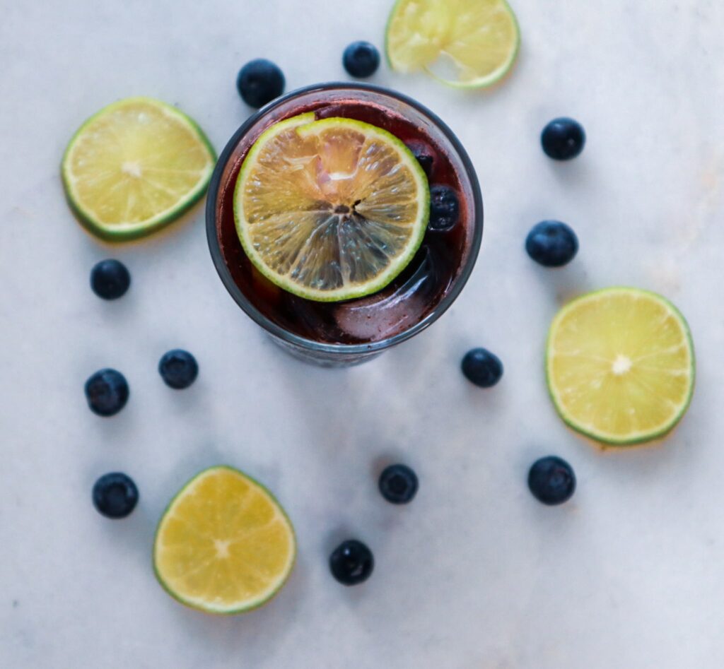 The Best Blueberry Lime Refresher (Sugar-Free) - Food And Mood Creations